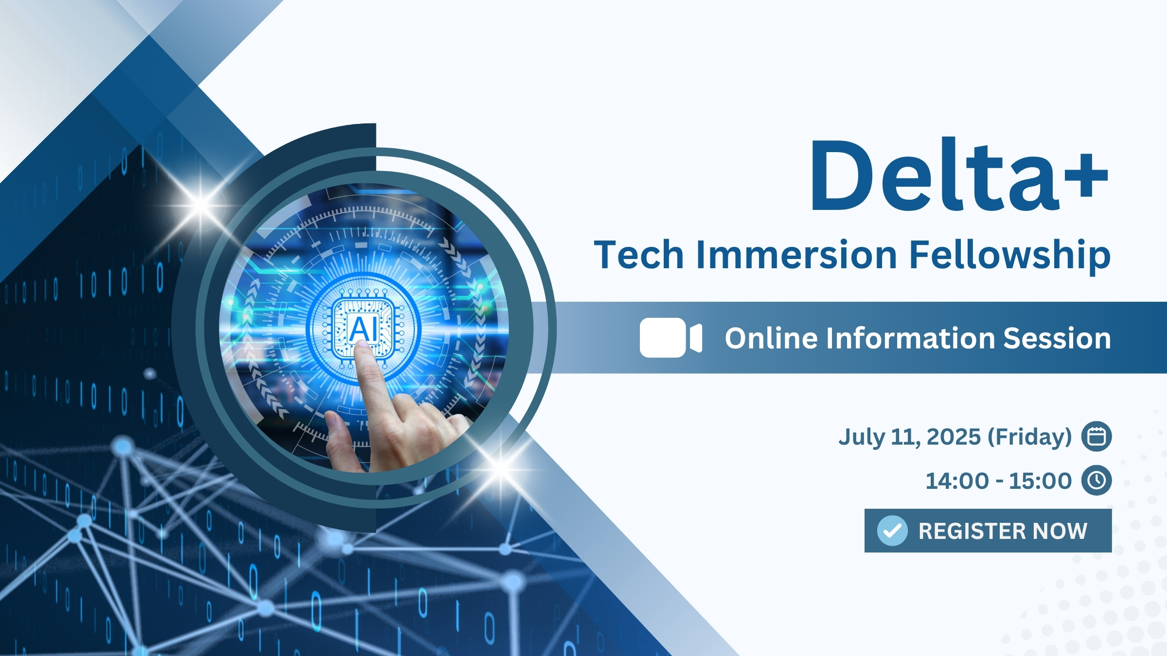 Online Information Session - Delta+ Tech Immersion Fellowship | Admissions Office, the Registry